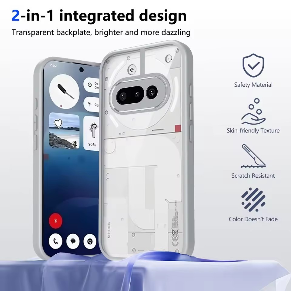 For Nothing Phone 3A Pro 2A 1 Case Hard PC Transparent Shockproof ...