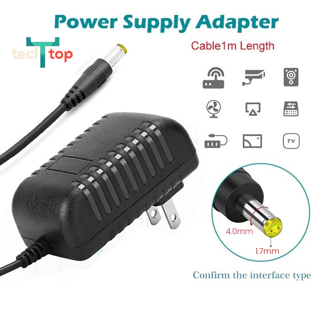 DC 9V 1.5A Speaker Charger Power Adapter for CCTV Security / TV Plus ...