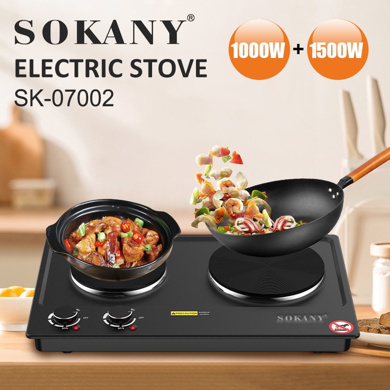 SOKANY 2500W Induction Cooke Electric Induction Cooker Double Headed ...