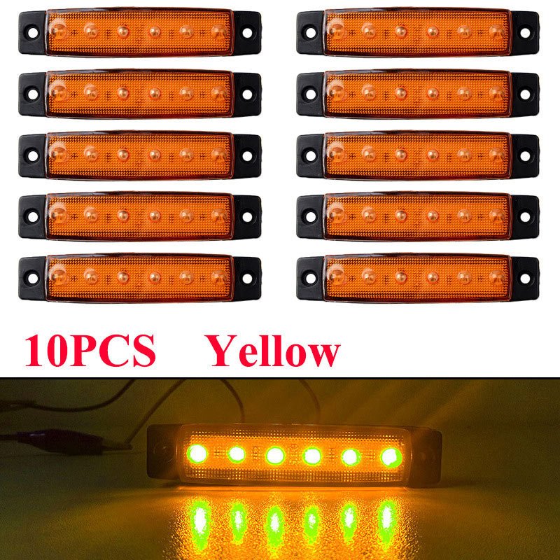 10 PCS Car External Turn Signal LED Lights 24V 12V Auto Bus Truck Lorry ...