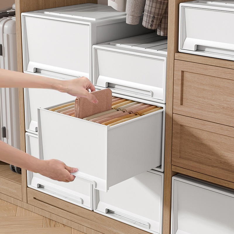 Japanese drawer style wardrobe storage box, clothing and underwear ...