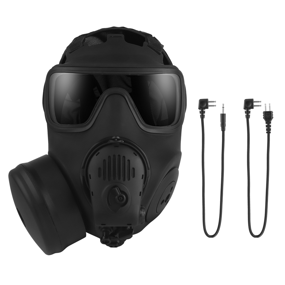 Model of tactical respirator exhaust fan gas mask filter canister ...