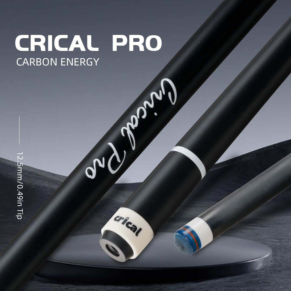 Pool Cue CRICAL CL-PRO Carbon Fiber Stick taco de billar Low Deflection ...