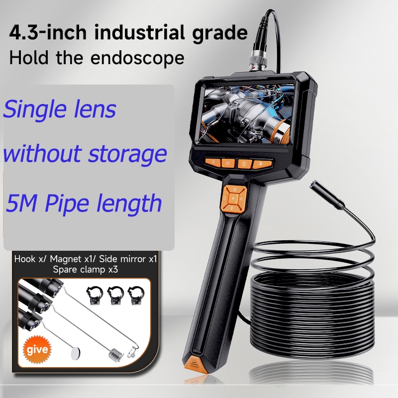 4.3 Inch IPS high definition Screen Industrial Endoscope HD1080P Single ...