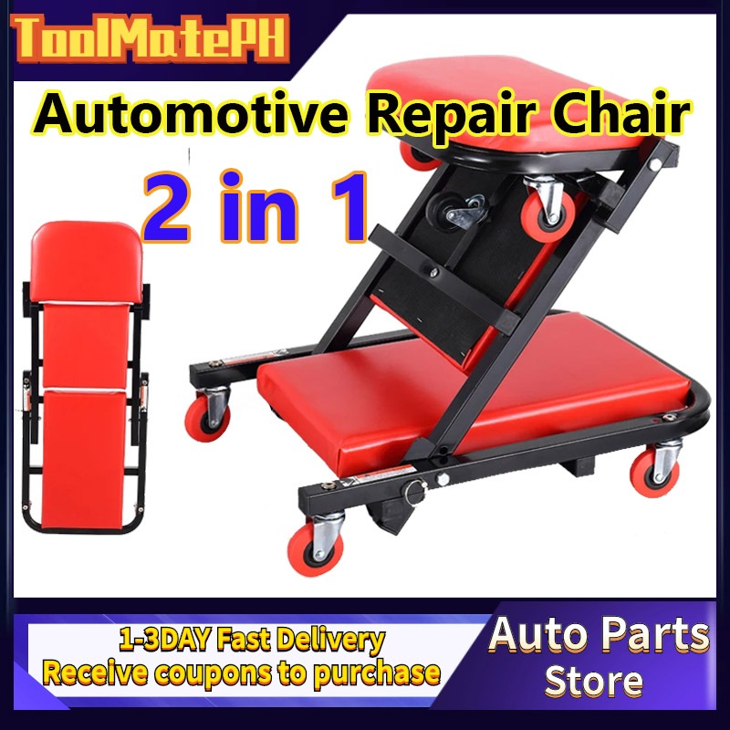 Car Repair Lying Board Mechanic Creeper Heavy Duty Auto Foldable Repair ...