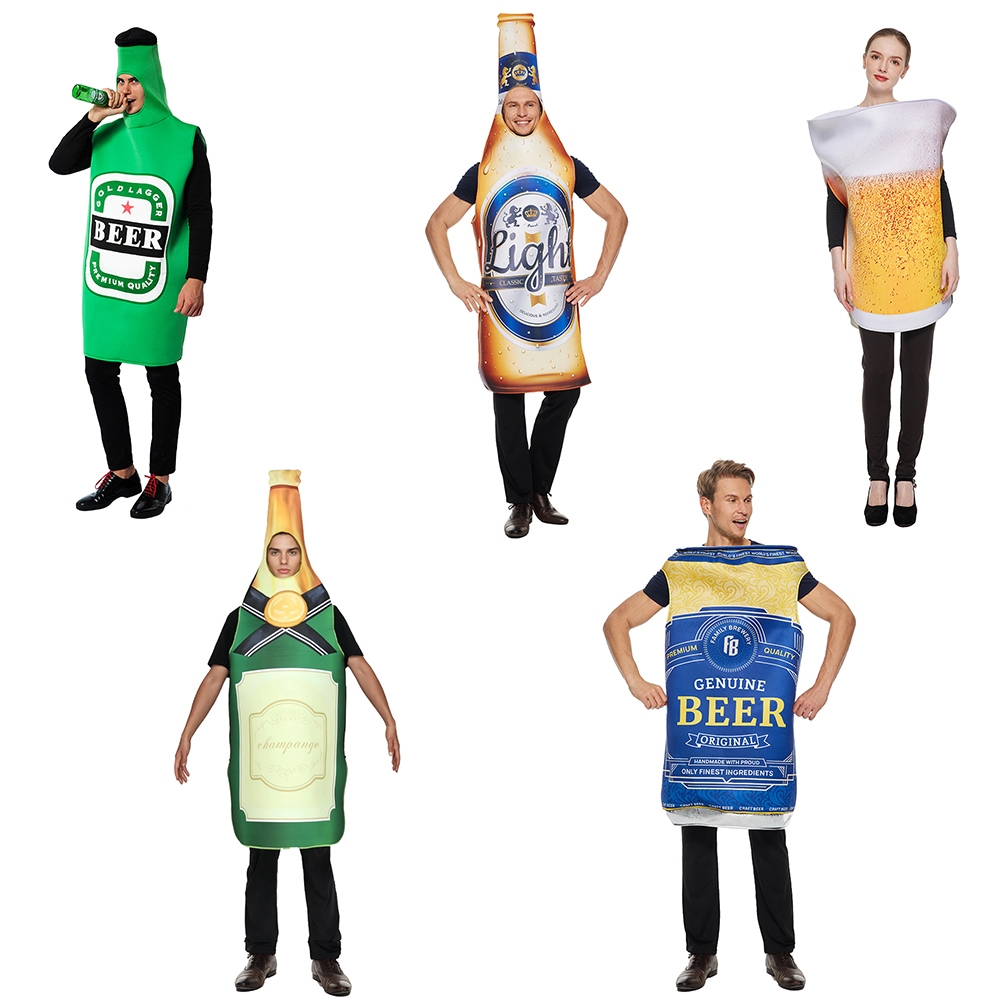 COD Men Funny Champagne Bottle Costume Halloween Oktoberfest Beer ...