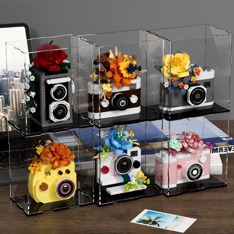 Various flower mini cameras, building block toys gifts | Shopee Philippines