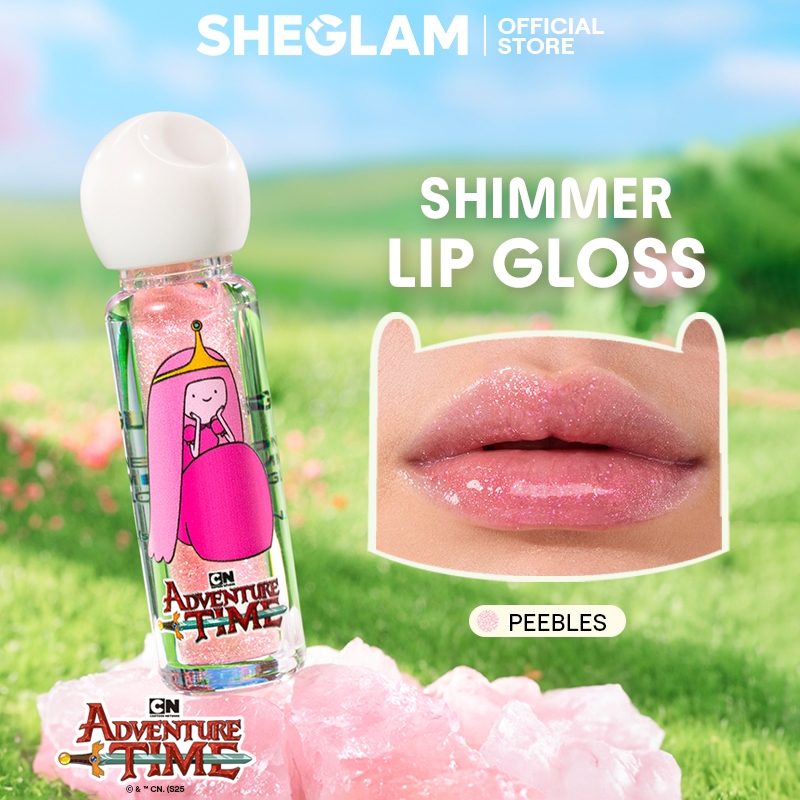 Adventure Time | SHEGLAM Heroes Only Shimmery Lip Gloss-Peebles ...
