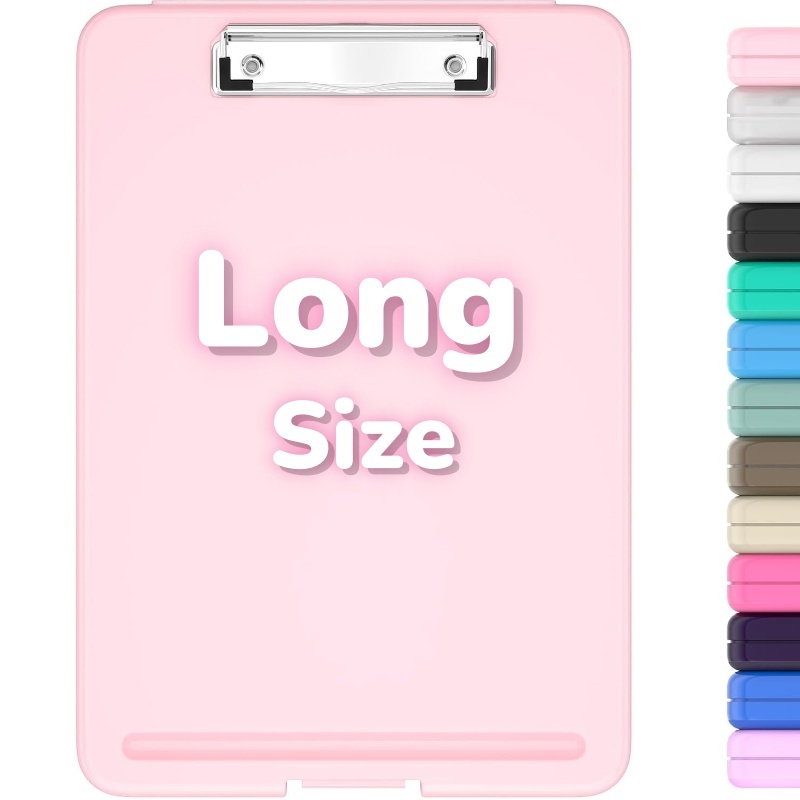Long Clipboard with Storage File Folder Plastic Clipboards Case Box ...
