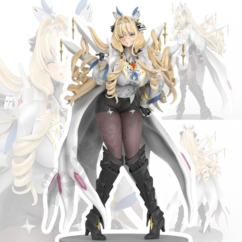 Crown White Knight NIKKE Goddess of Victory High Precision GK Figure 3D ...