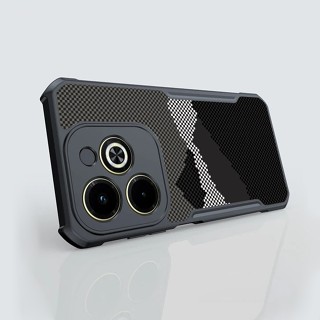 Carbon Fiber Relief Texture Pixel Mountain Phone Case Infinix HOT 60 50 Pro Plus + 60i 50i 50 ...