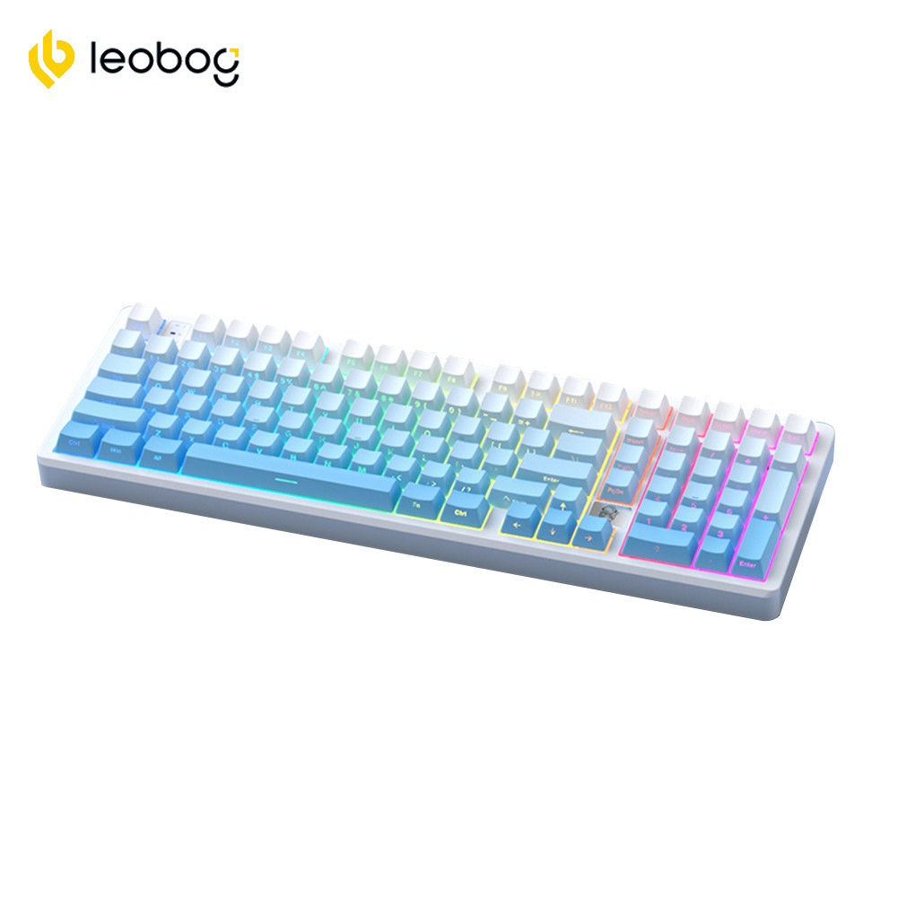 LEOBOG Hi98Pro Tri-mode Custom Keyboard 101 Keys RGB Hot Swappable ...