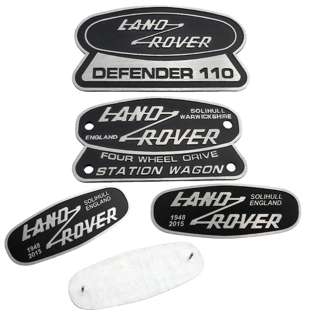 For Land Rover Defender hood grille emblem 110th Anniversary Edition 3D ...