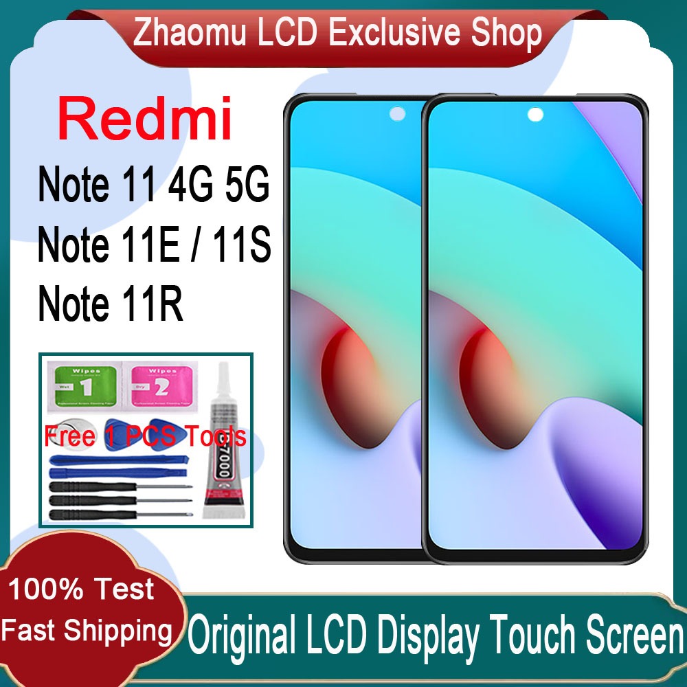 Original Redmi Note 11 4G 5G Note 11S 11E 11R 5G LCD Display Touch Screen Replacement | Shopee ...