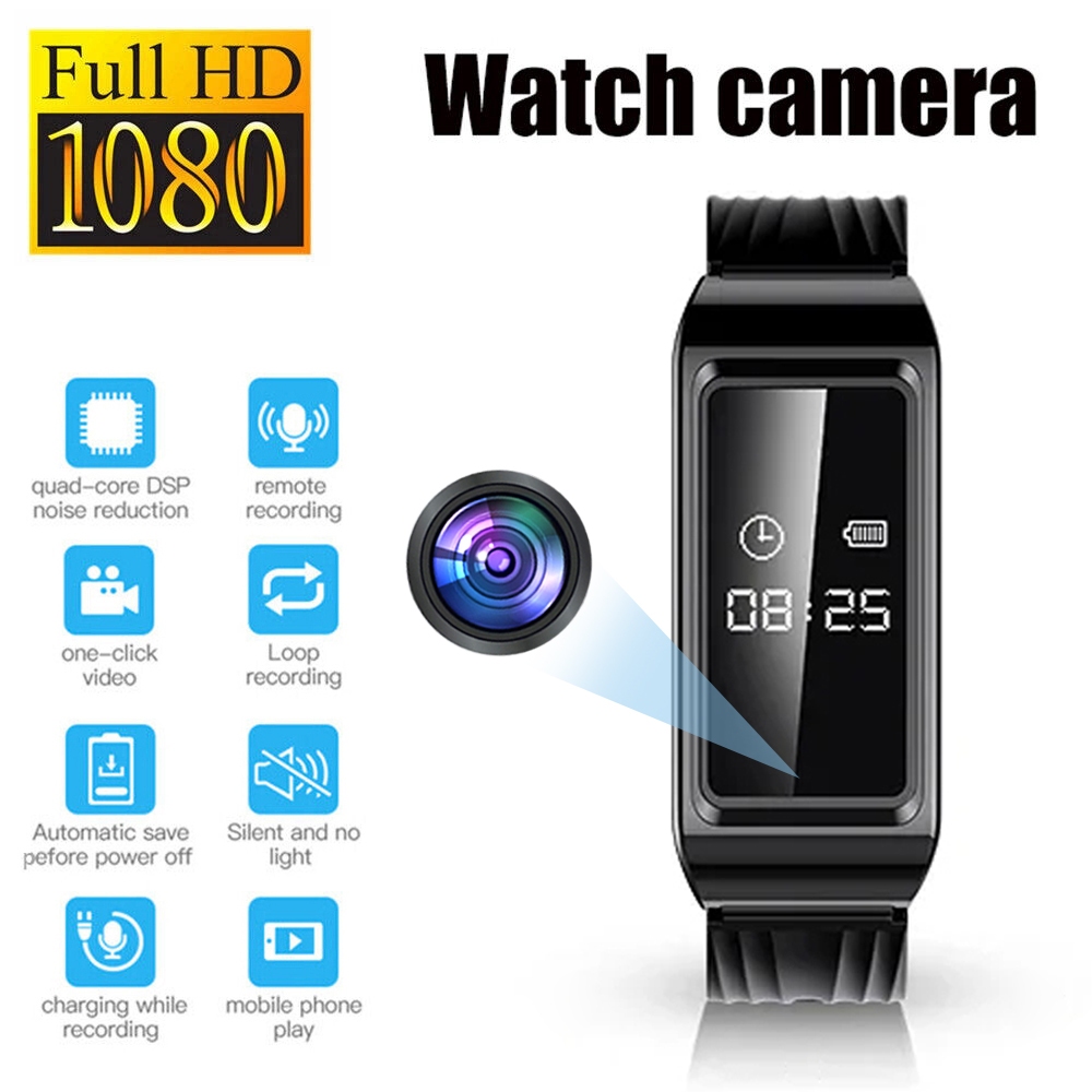 Mini Camera Watch Voice Video Recorder 1080P HD DV Professional Digital ...