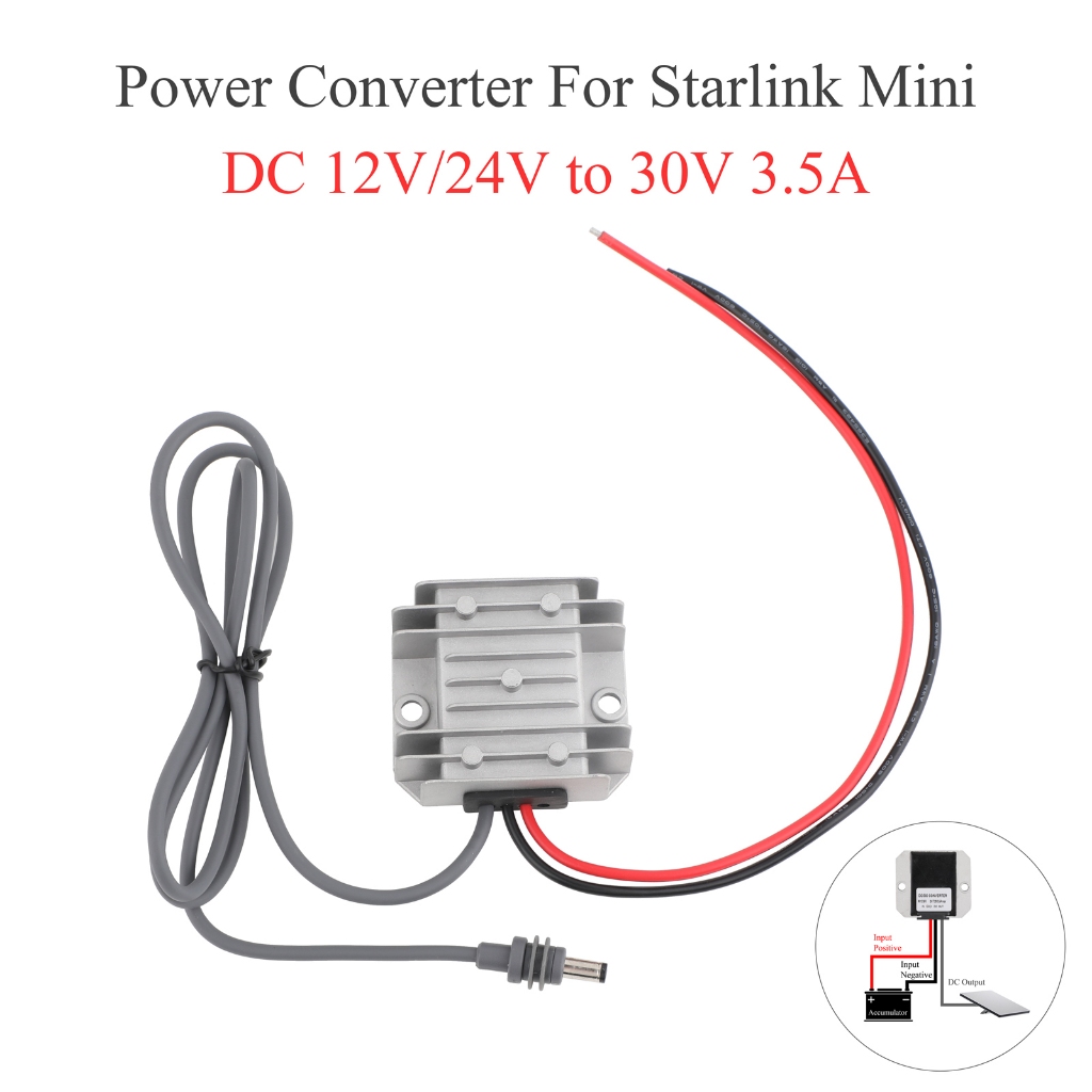 For Starlink MINI DC power converter booster 12V/24V to 30V 3.5A with ...