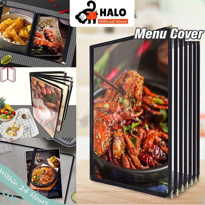 Menu Cover Cook Book Transparent Holder 1/2/3/4/6/8/10 Page A4 Size ...