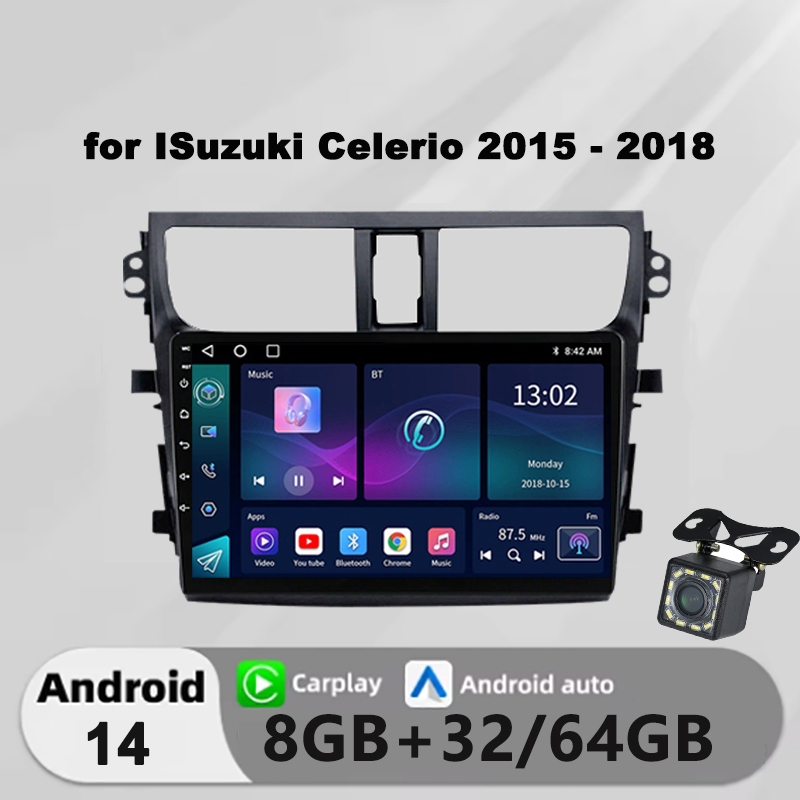 Honxun 8GB+64 android 14 head unit for Suzuki Celerio 2015-2018 player ...