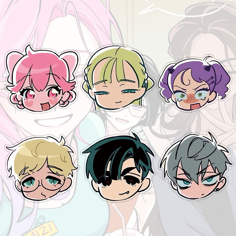 Acrylic Brooch Alien Stage Anime Cartoon Cute Student Bag Ornaments Pin ...