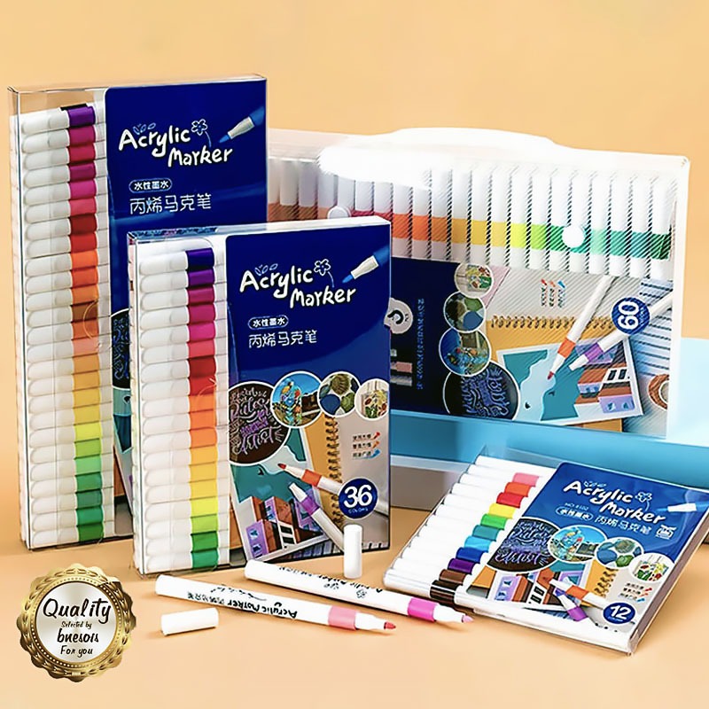 Acrylic marker Pen Coloring Set Painting Color Pen Set Colored ...