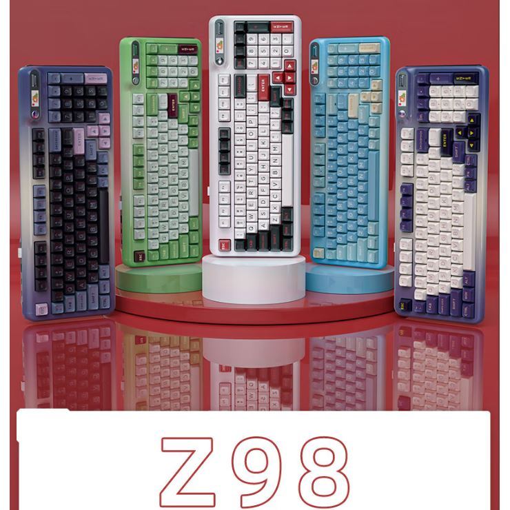 KZZI Z98 mechanical keyboard USB WIRELESS BLUETOOTH mode | Shopee ...