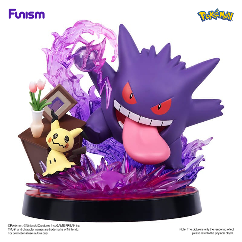 FUNISM Pokemon Prime Figure Gengar and Mimikyu Figures Series Figures ...