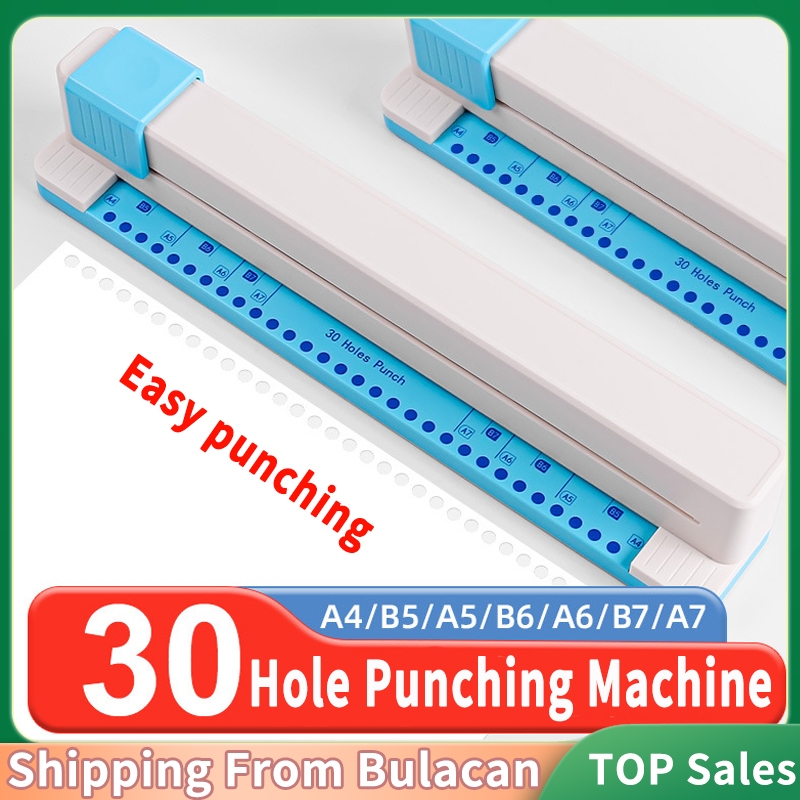 30 Hole Puncher Binder Hole Punch Punch Hand Push 30 Hole Punch DIY ...
