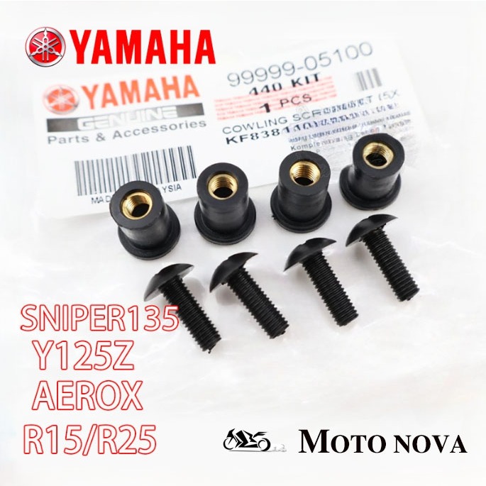 8Pcs-Nut Windsield Visor Shield Bolt/Visor Shield Bolt Sniper 135 V4 V5 ...