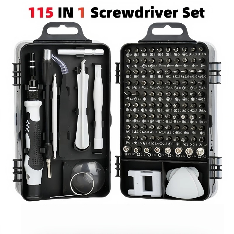 Multi-function 115-In-1 Screwdriver Set Bit Set mini Magnetic Precision Screwdriver tools with ...