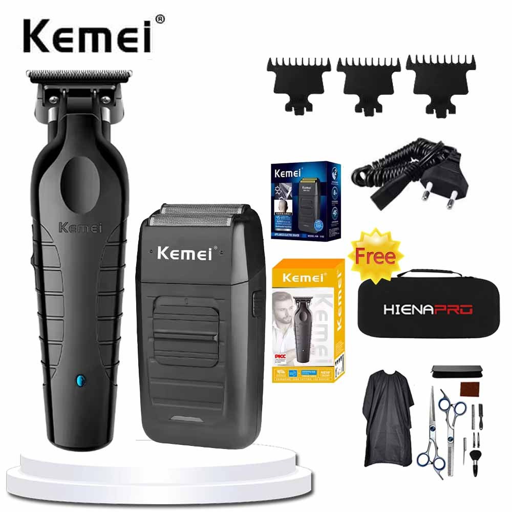 KEMEI KM-2299 KEMEI KM-1102 Hair Clipper Set Hair Shaver Waterproof ...