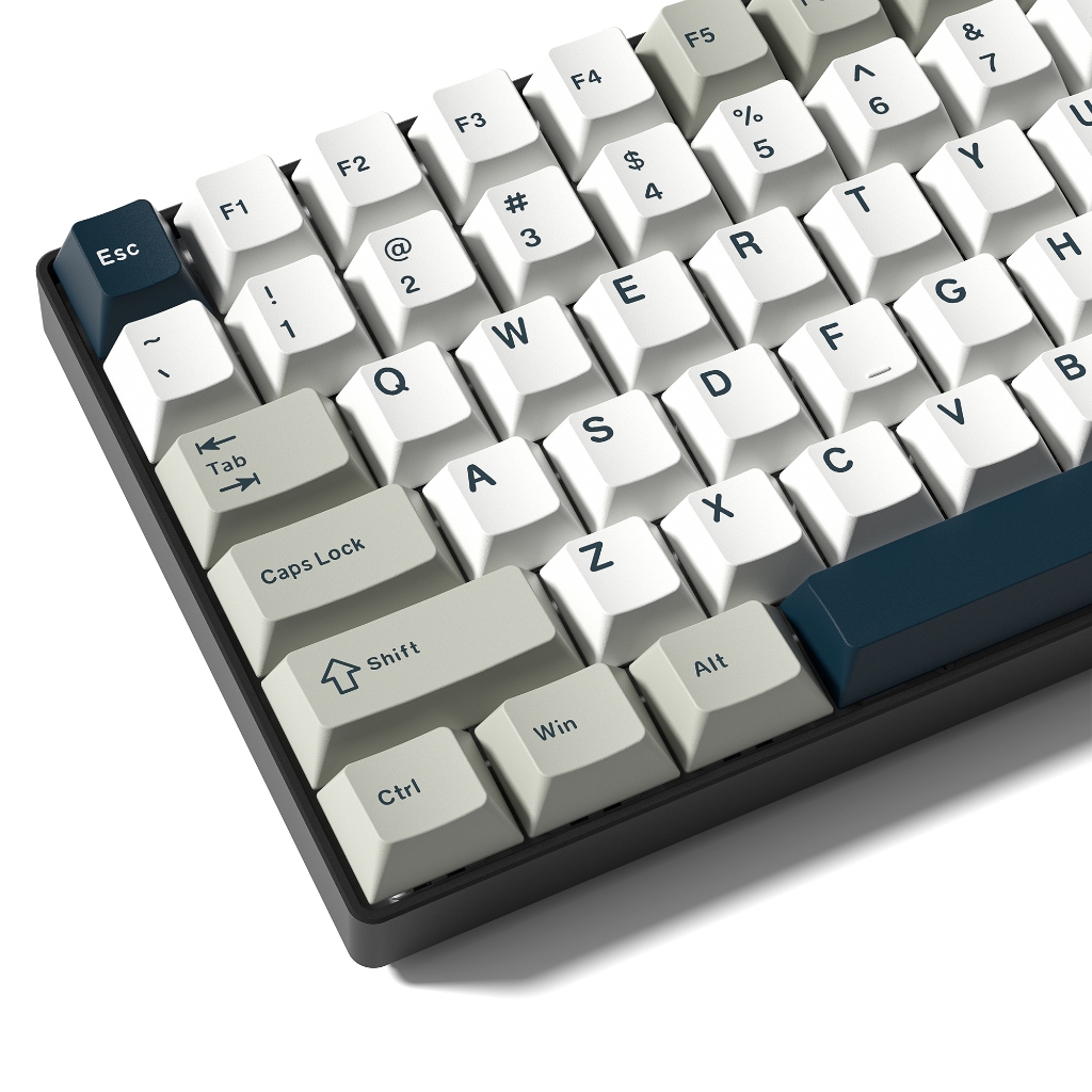 Womier Double Shot PBT 137 Keys Cherry Profile Custom Keycaps for 61/64 ...
