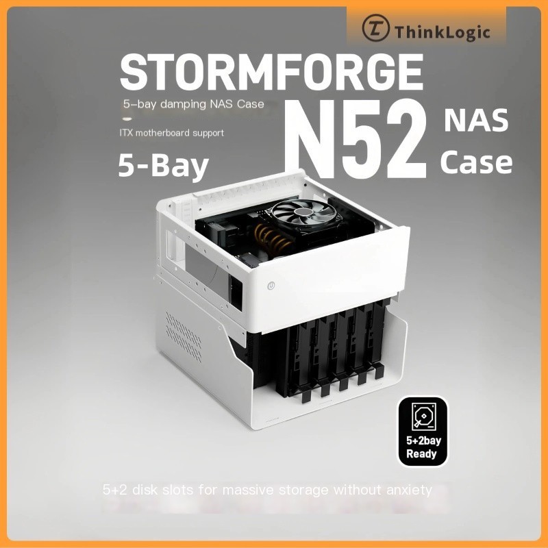 STORMFORGE N52 NAS Case 5+2 Bay ITX SFX Household NAS Compact Type High ...