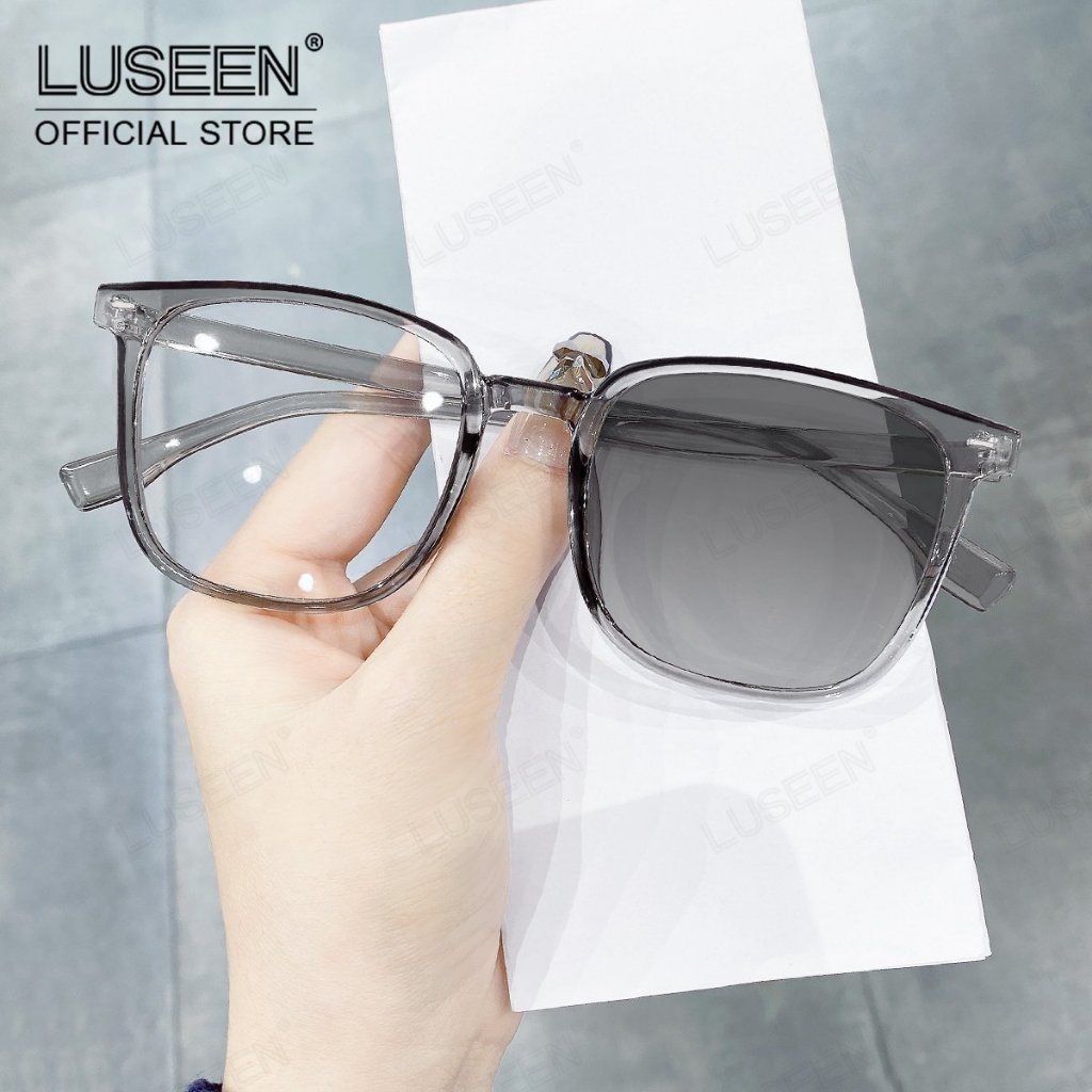 LUSEEN Eyewear Anti Rad And Photochromic Eyeglass Square Glasses For ...