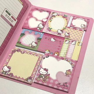 Kawaii Hello Kitty Notebook Sticky Note N Times Stickers Anime Kuromi ...