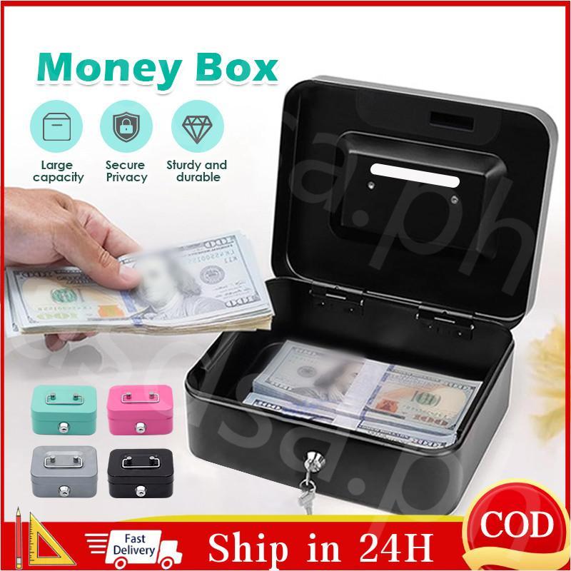 Waterproof Money Secret Security Safe Box With Metal Lock Password/Key ...