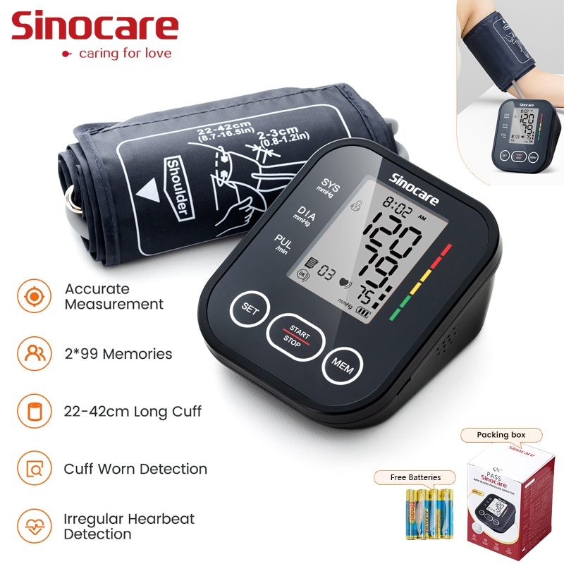 Sinocare Automatic Blood Pressure Digital Monitor Original Large Screen ...