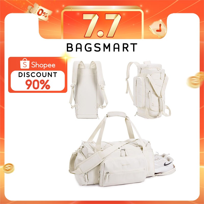 BAGSMART 4-IN-1 Gym Bag for Women,TSA Lightweight Duffle Bag for Travel ...