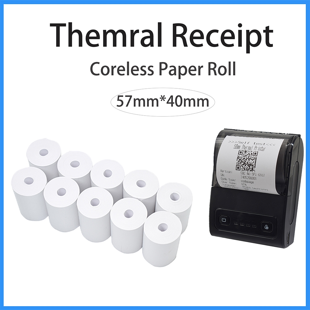 58mm×40mm Coreless Thermal Receipt Paper Roll - High-definition ...