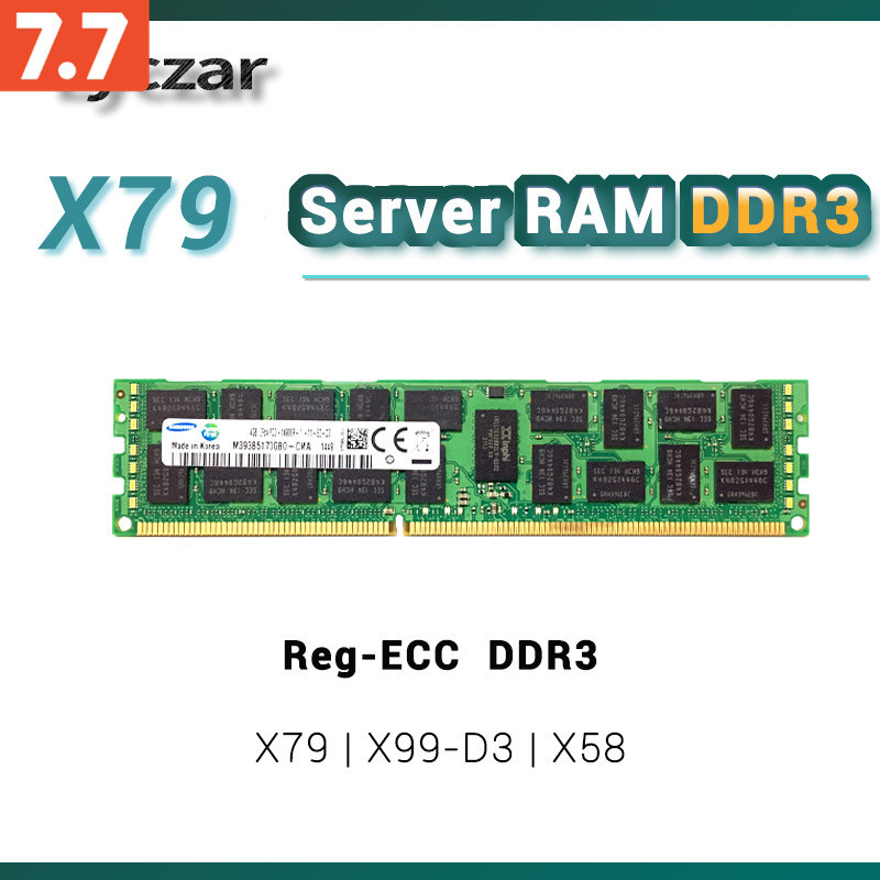 Server RAM DDR3 4G 8G 16G PC3-10600R 1333MHz REG 240pin Memory | Shopee ...