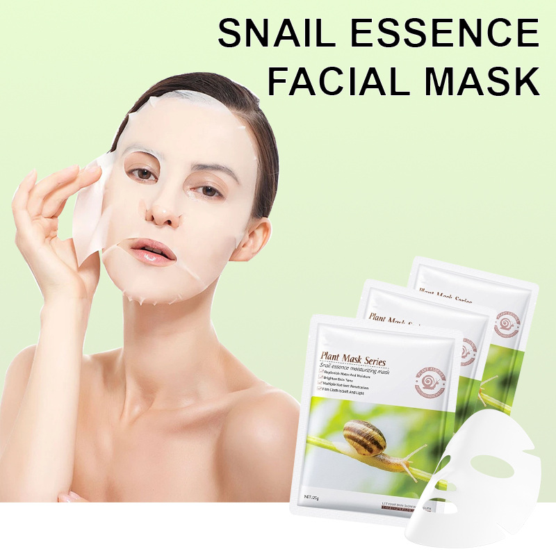 Snail Essence Facial Mask | Hydrating Brightening Anti-Wrinkle | Plant ...