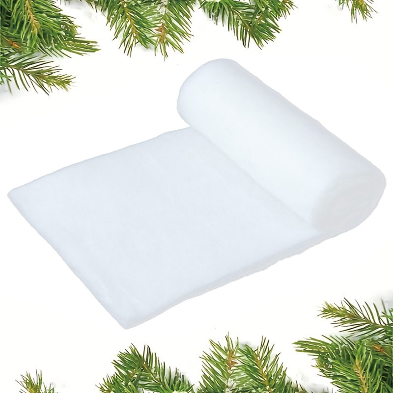 Christmas White Polyester Fake Snow Roll 94.5*31.5inch Artificial Snow ...
