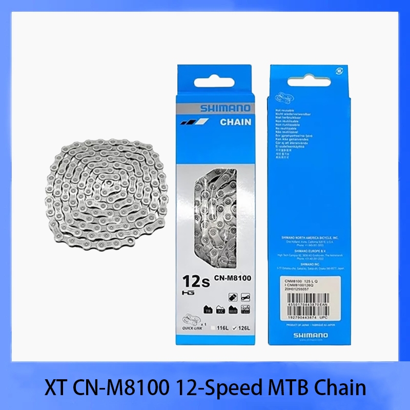 Shimano Deore XT CN-M8100 12-Speed MTB Chain with Quick-Link Hyperglide ...