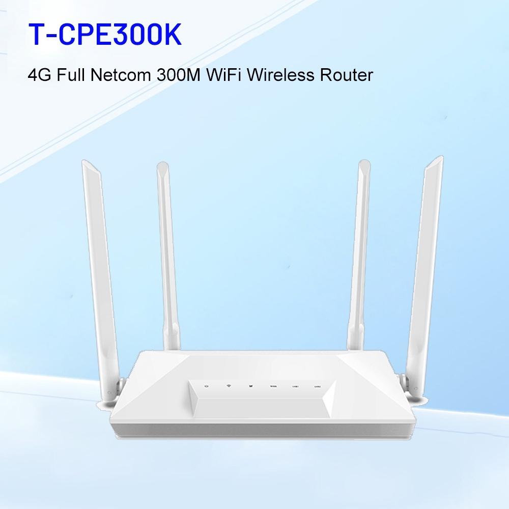 T-CPE300K 4G Full Netcom 300M WiFi Wireless Router WiFi wireless speed ...