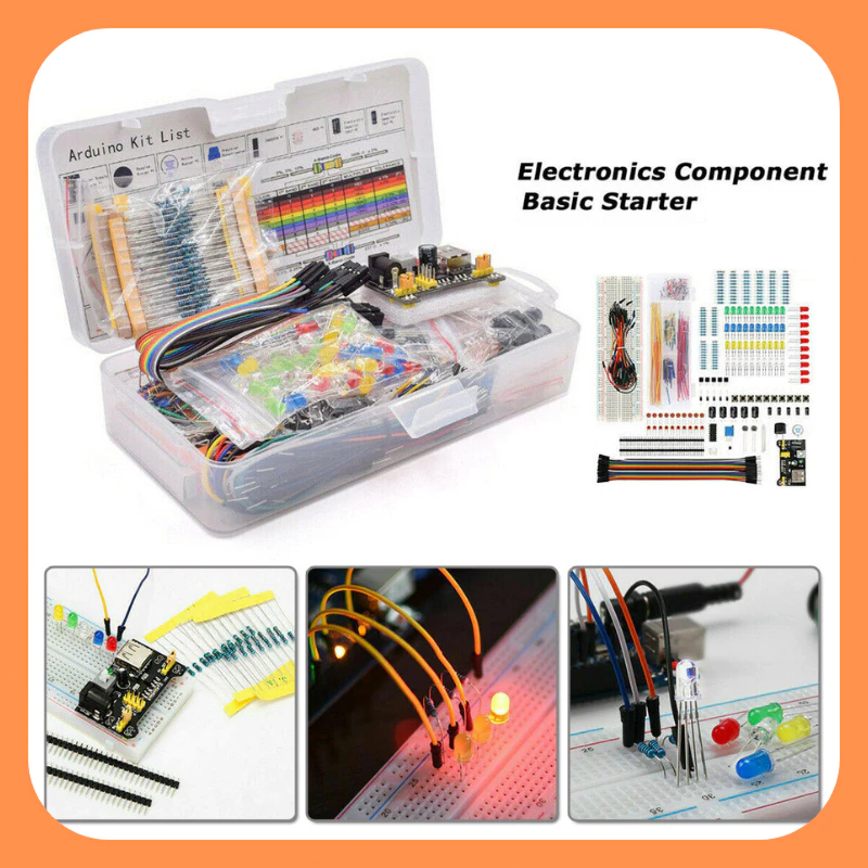 830 Breadboard Set Electronic Component Basic Starter Kit with ...