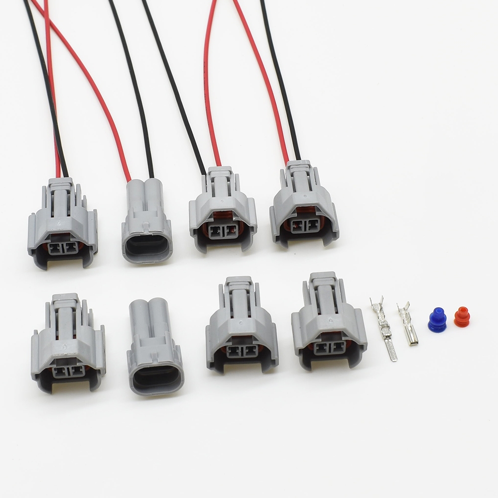 1 Set Sumitomo 2 Pin Male Female Nippon Denso In Title EV1 Car EV6 Fuel Injector Wire Connector ...