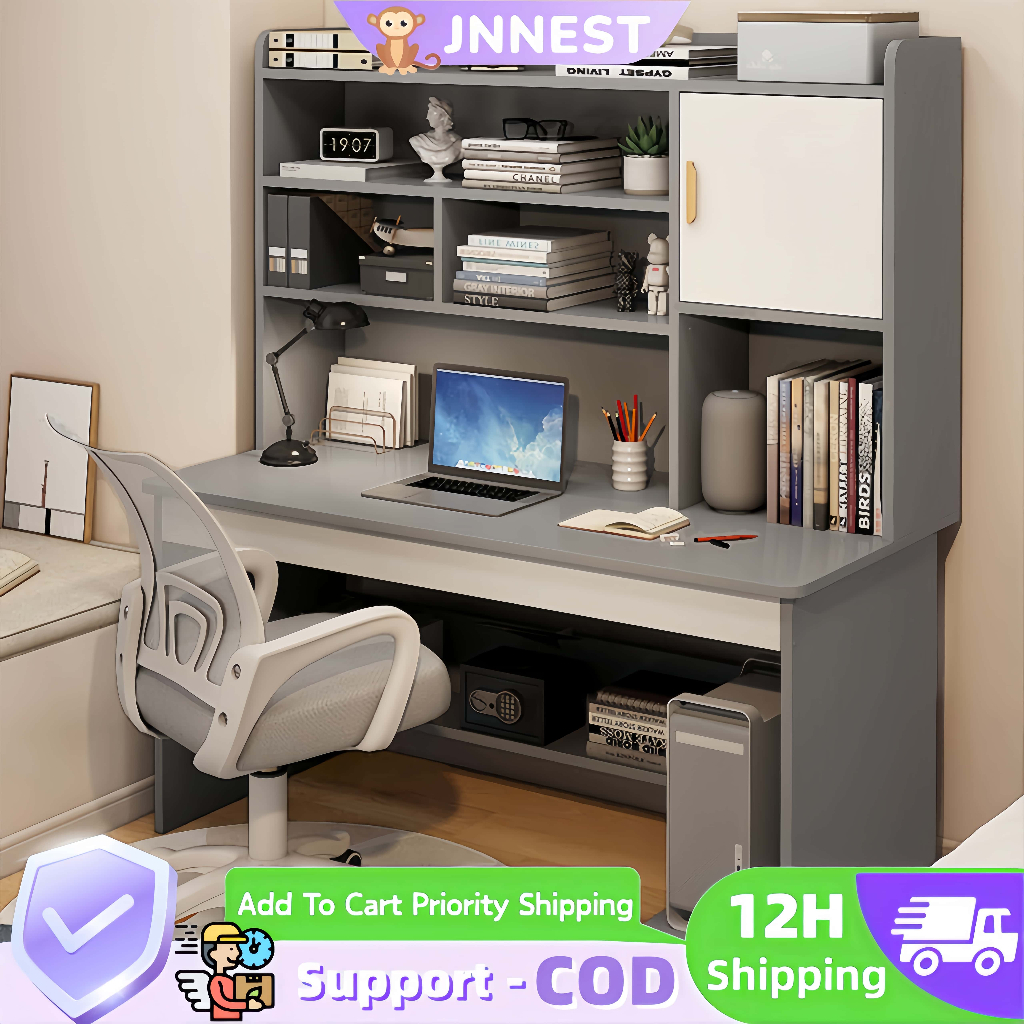 ⚡️JNNest【COD】⚡️ Multifunctional study table home computer desk hutch ...