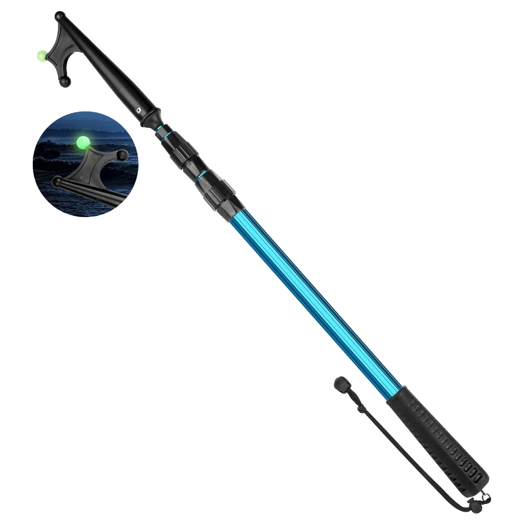 SANLIKE 2M Adjustable Lightweight Floating Boat Pole with Luminous Bead ...