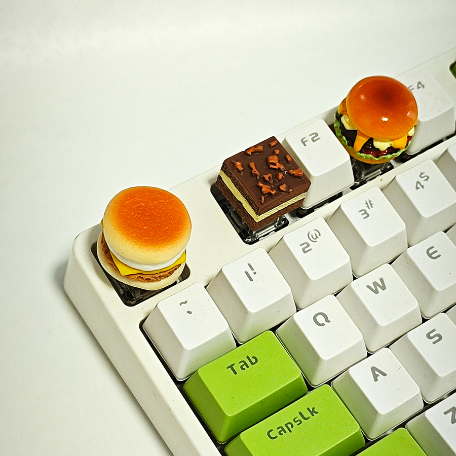 【New Arrival】Cute Food Keycaps For Cross Axis Mechanical Keyboard Personality 3D Key Cap ...