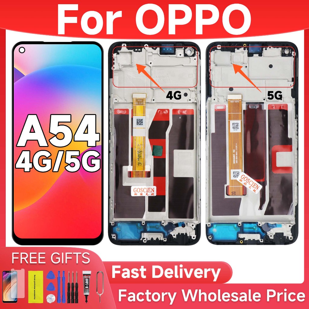 For OPPO A54 5G CPH2195 OPPO A54 4G CPH2239 Display LCD Touch Screen Assembly Replacement ...