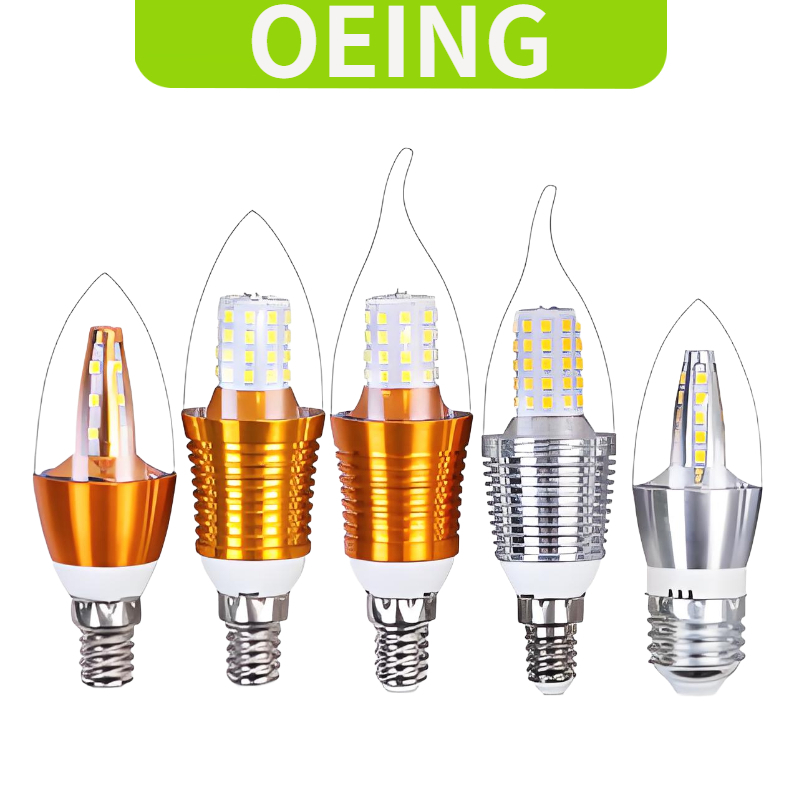 OEING Led Candle Bulb, Starry Tip Bulb, E14/E27, Tail Crystal ...